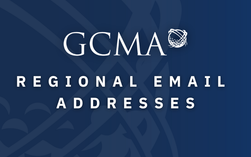 GCMA Regional Manager Emails have been Updated - GCMA
